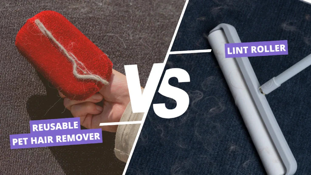 Reusable Pet Hair Remover vs Lint Roller: Static Electricity Wins – DELOMO